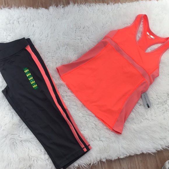 Forever 21 | Other | Nwt Bright Orangepink Workout Set | Poshmark